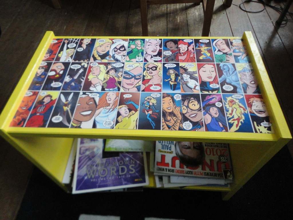 Tuesday Awesomeness: DIY Marvel Women Coffee Table | Colleen Coover